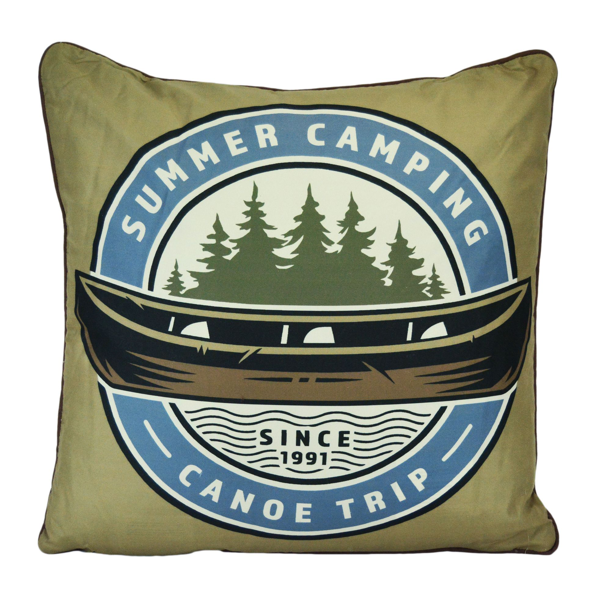 Donna Sharp Mountain Stream Camping Decorative Pillow | Bass Pro Shops